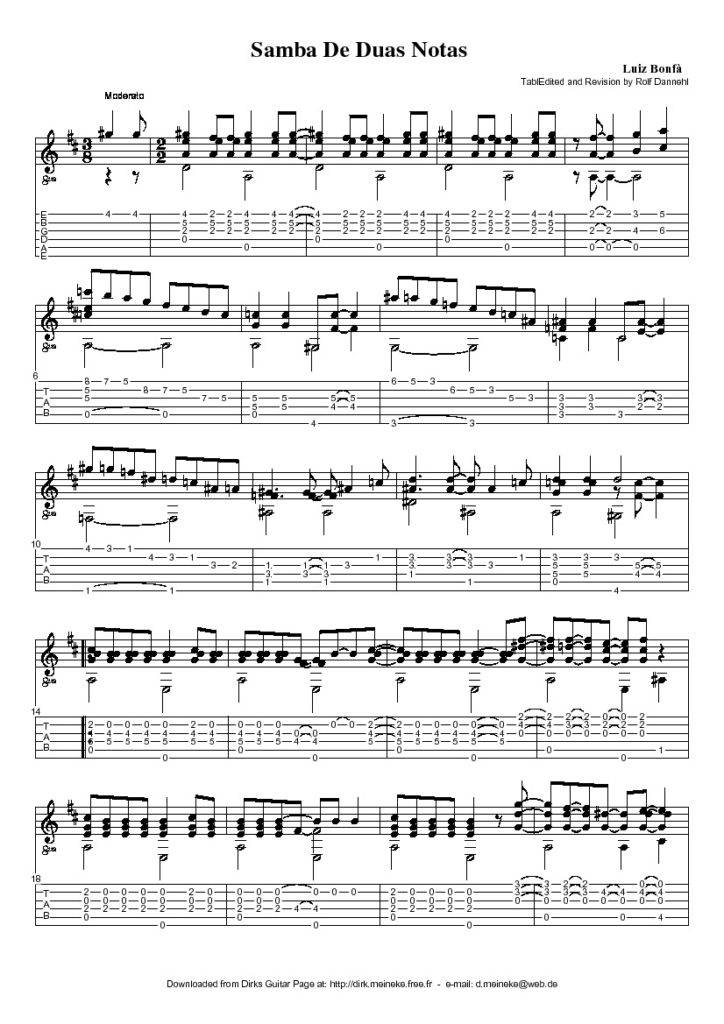 Bonfa. Luiz Classical Guitar Sheet Music Scores - Page 2 of 2 - CGLIB.ORG
