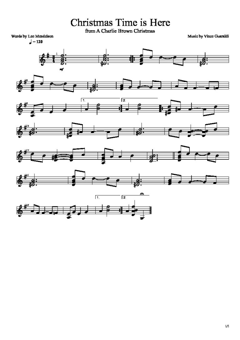 Guaraldi. Vince - Christmas Time is Here by Vince Guardaldi - Classical ...