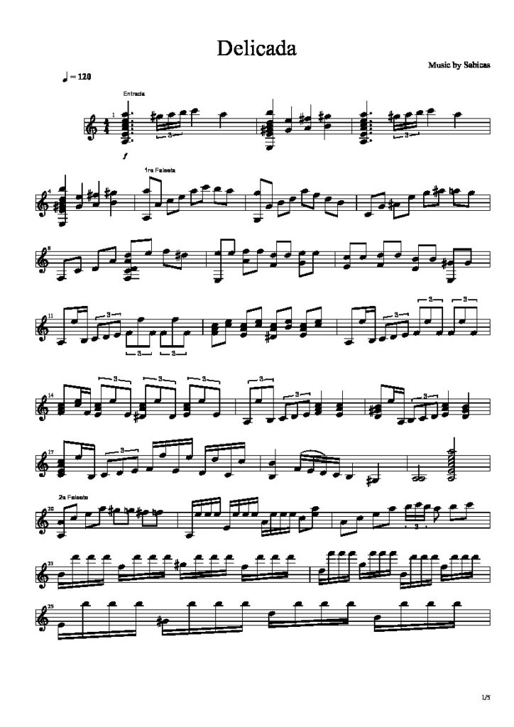 Sabicas - Delicada by Sabicas - Classical Guitar Library Classical ...