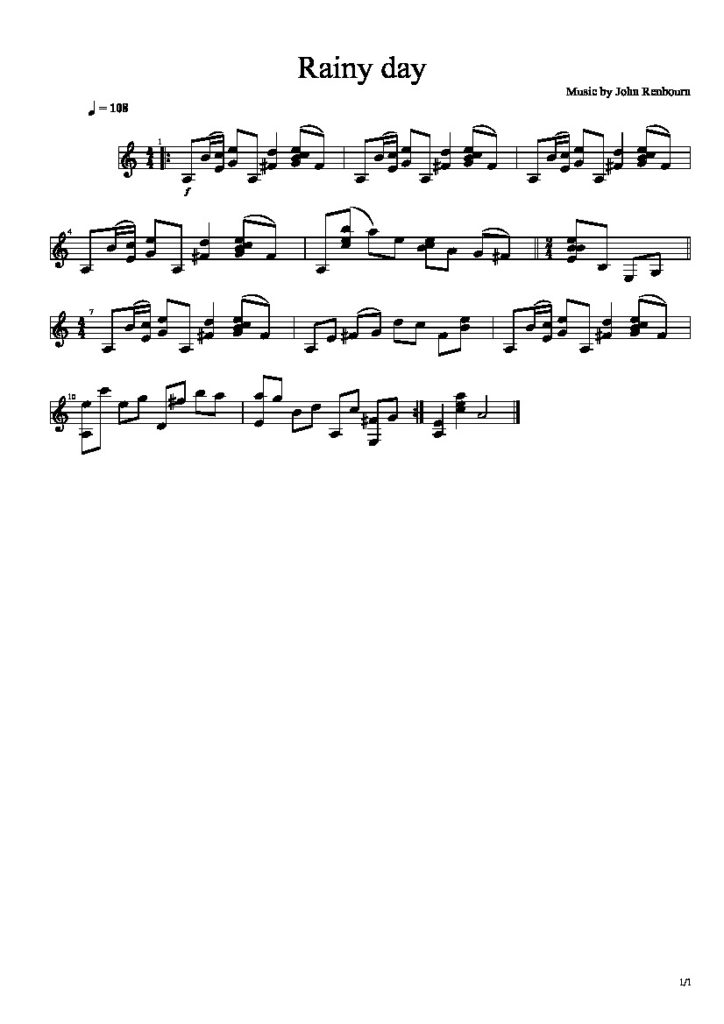 Renbourn. John - Rainy Day by John Renbourn - Classical Guitar Library ...