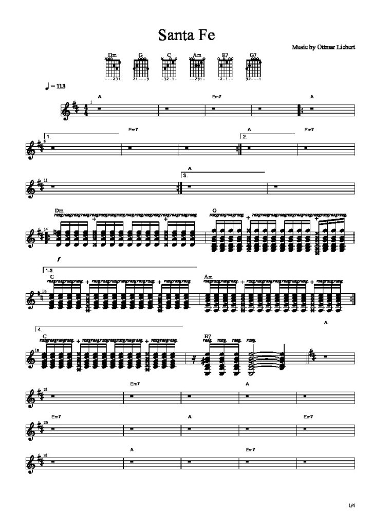 Liebert. Ottmar - Santa Fe Trio Guitare 3 by Ottmar Liebert - Classical ...