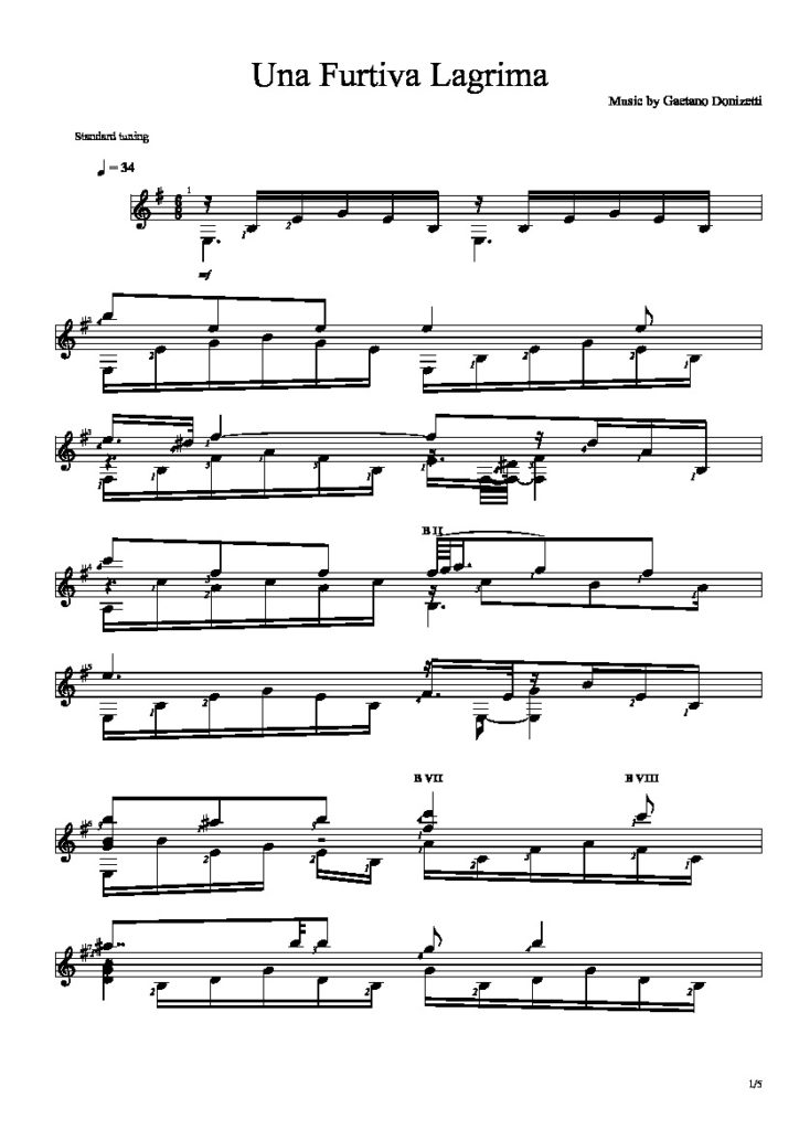 Donizetti. Gaetano - Una Furtiva Lagrima by Gaetano Donizetti ...