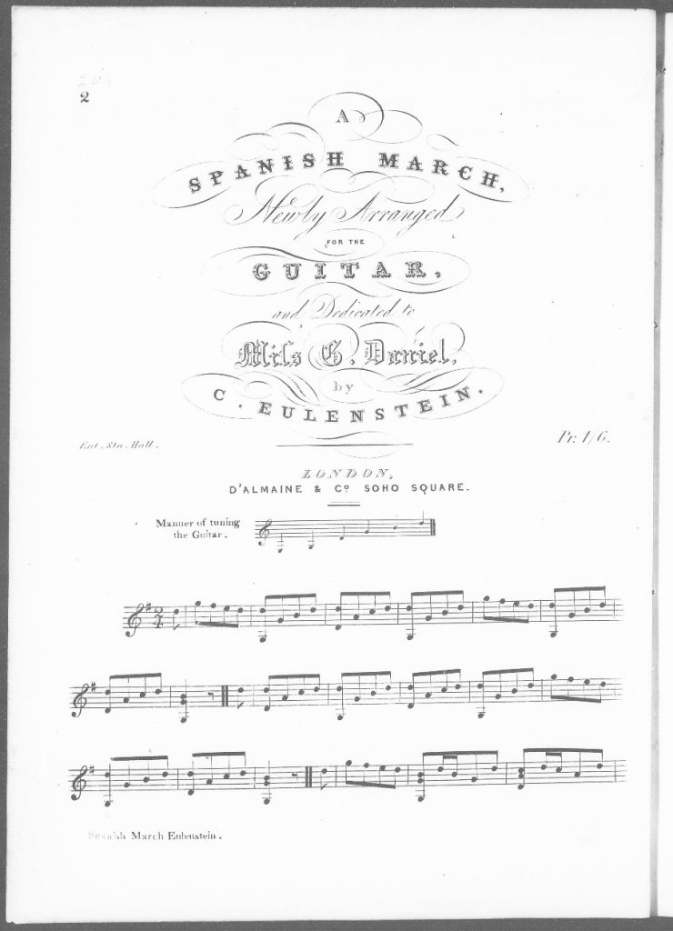 Eulenstein. Charles - Spanish March - Classical Guitar Library ...