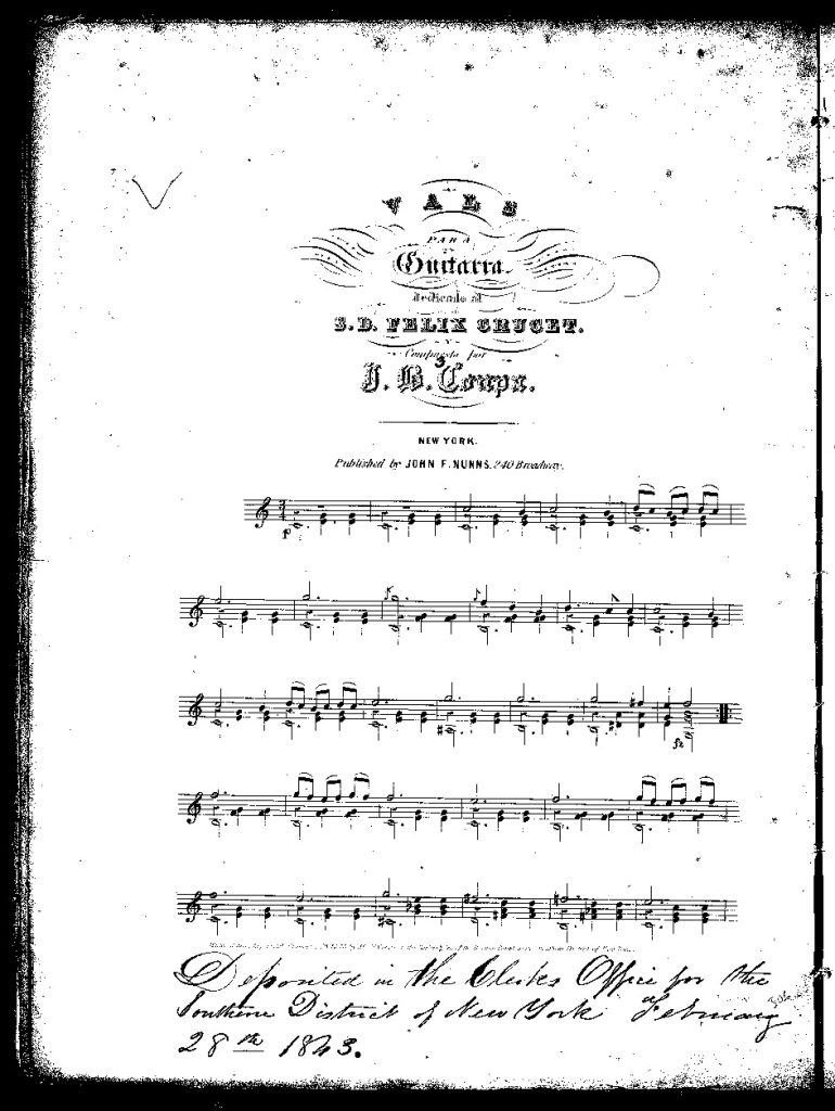 Coupa. John B. - Vals - Classical Guitar Library Classical Guitar Sheet ...