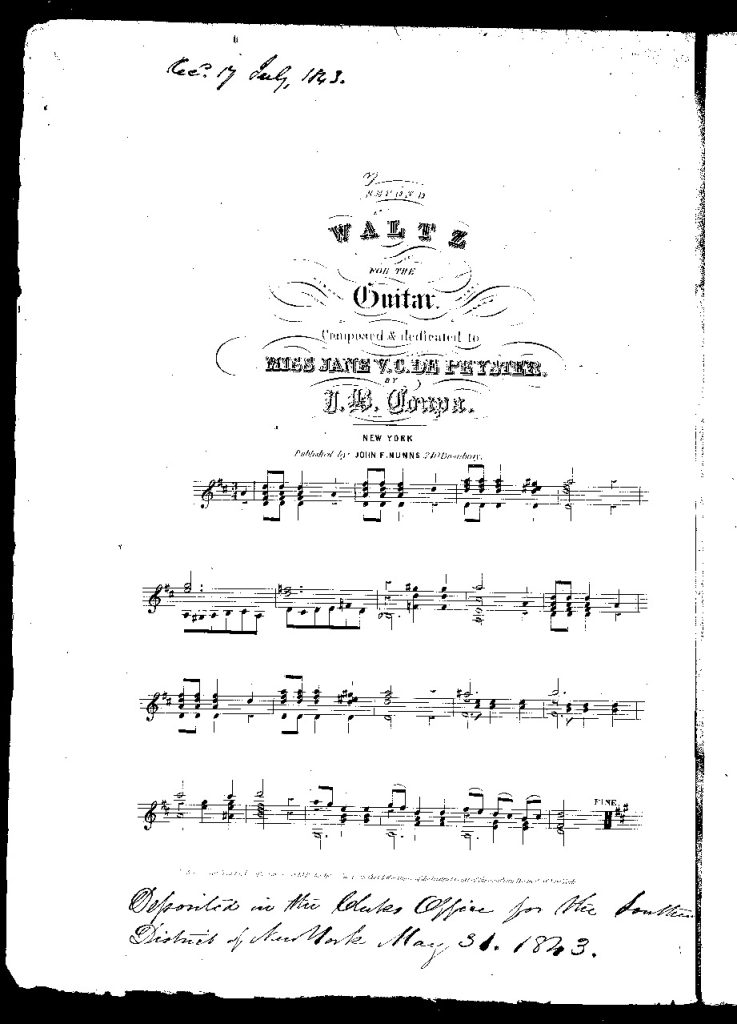 Coupa. John B. - Waltz No.2 - Classical Guitar Library Classical Guitar ...