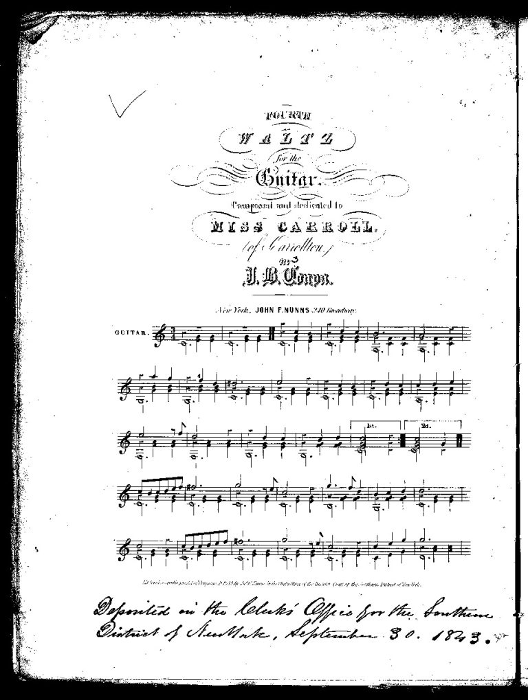 Coupa. John B. - Waltz No.4 - Classical Guitar Library Classical Guitar ...