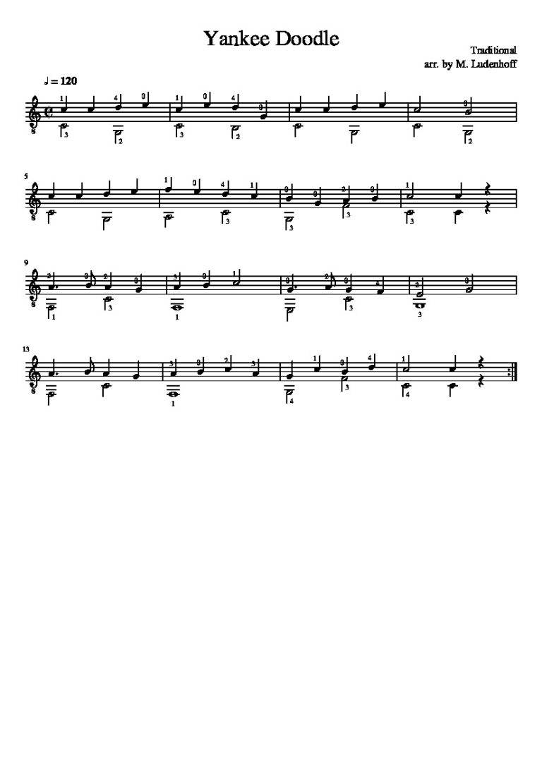Ludenhoff. Martin - Yankee Doodle (Ludenhoff, Martin) - Classical ...