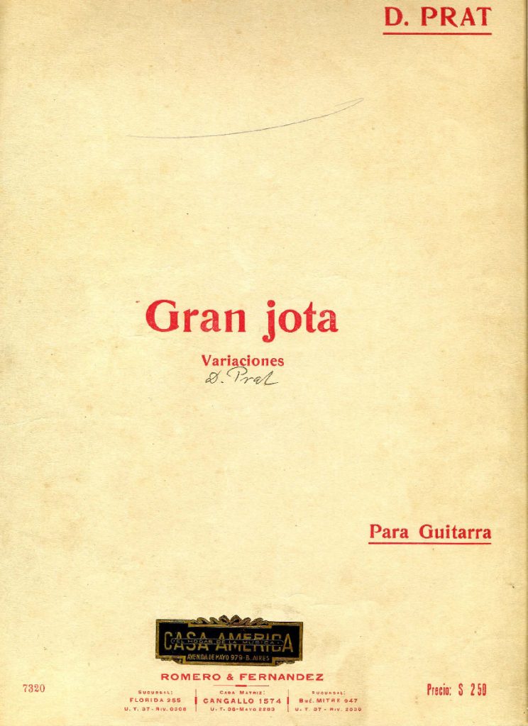 Prat. Domingo - Gran Jota - Classical Guitar Library Classical Guitar ...